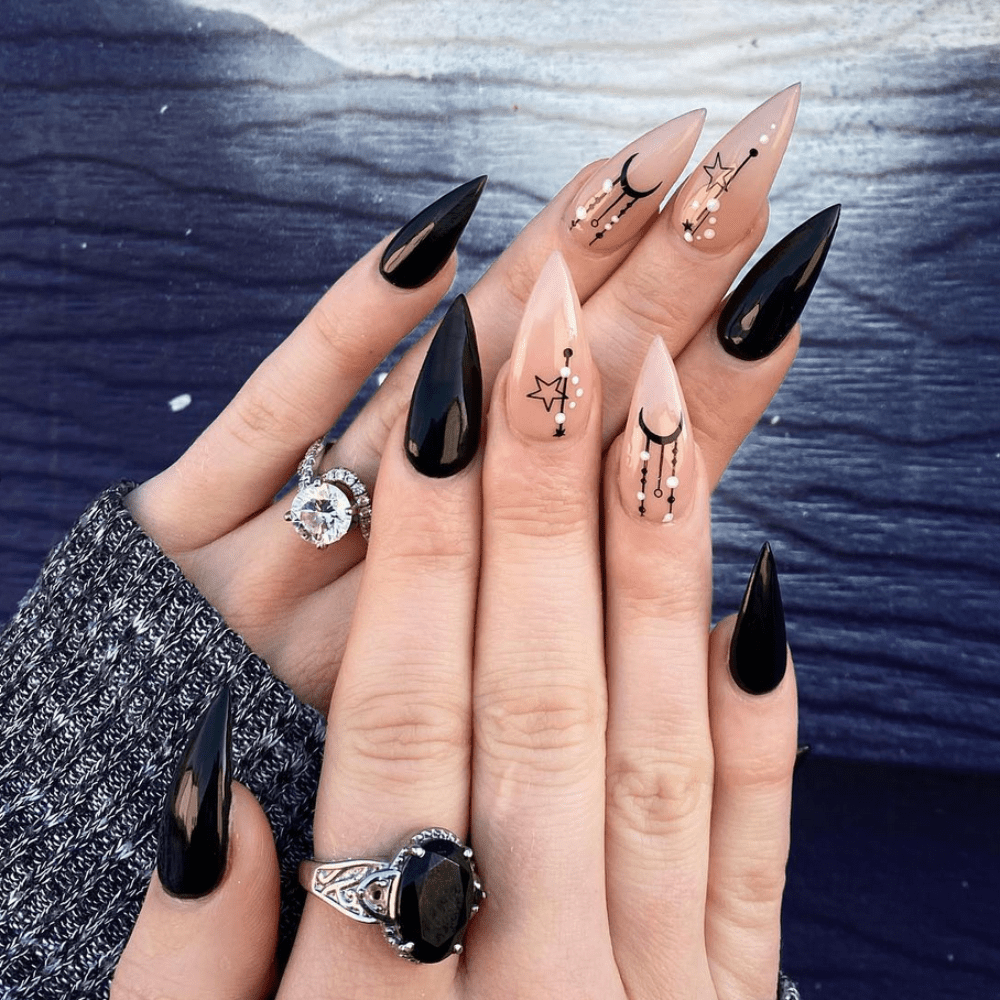 Celestial Nails Are Your Next Gold Star Mani - NewBeauty