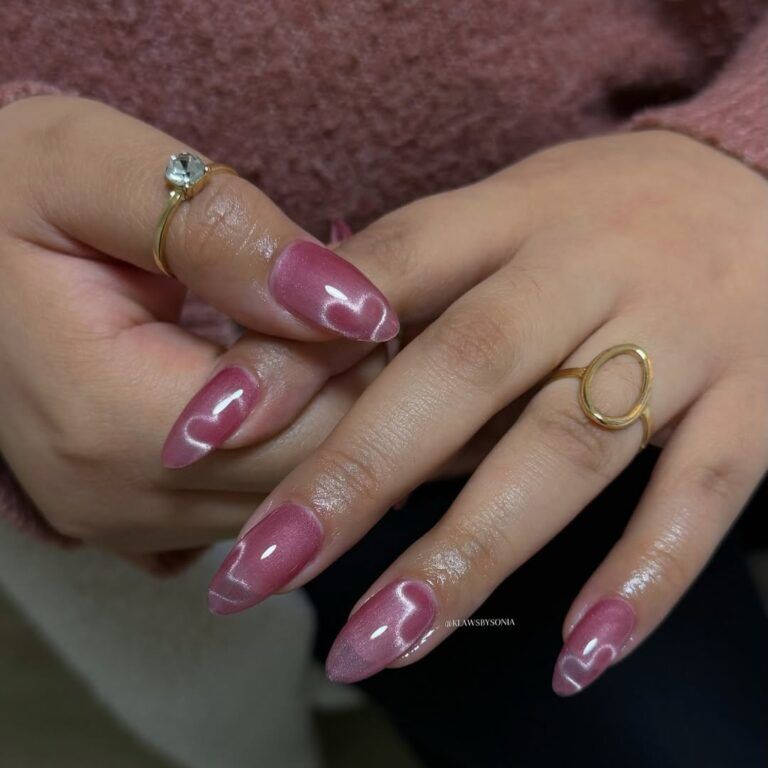 Pink Cat-Eye Nails Might Just Be the Prettiest Version Yet - NewBeauty