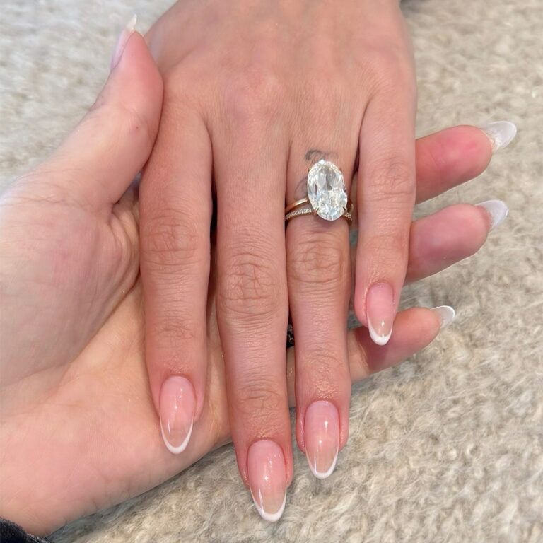 Hailey Bieber’s Micro French Manicure Uses This Iconic OPI Shade- NewBeauty