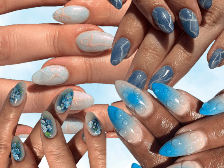 Blueberry Chai Nails Are the Sweetest Spring Nail Trend