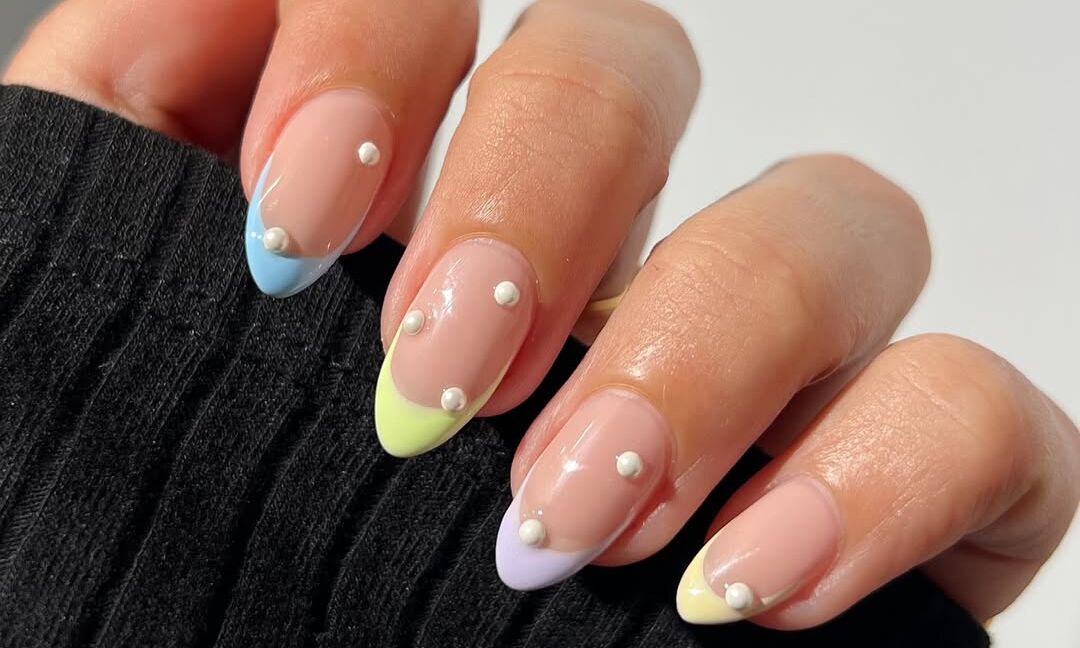 9 Multi-Colored French Manicures to Try Right Now